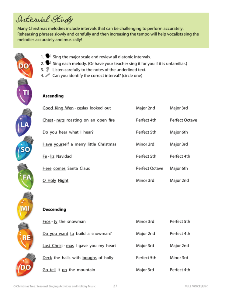 FVM | O Christmas Tree: Seasonal Activities and Songs (Book)