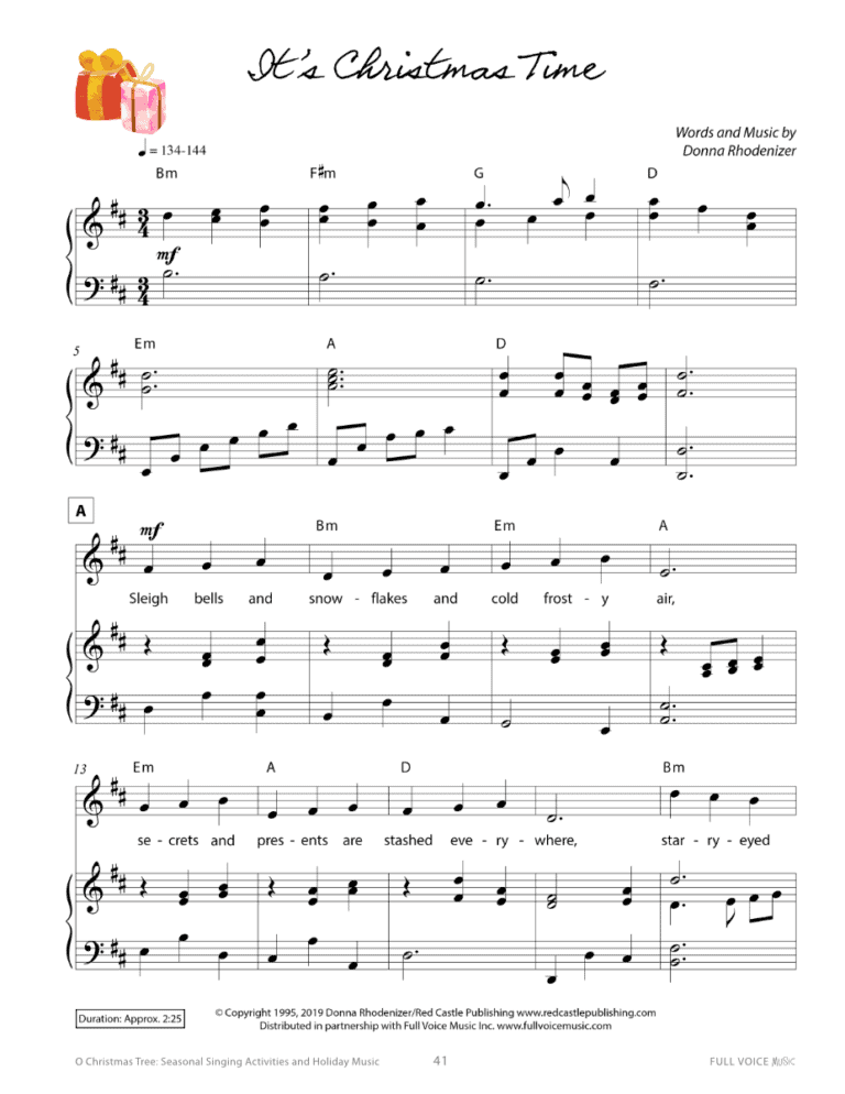 O Christmas Tree: Seasonal Activities and Songs (PDF)