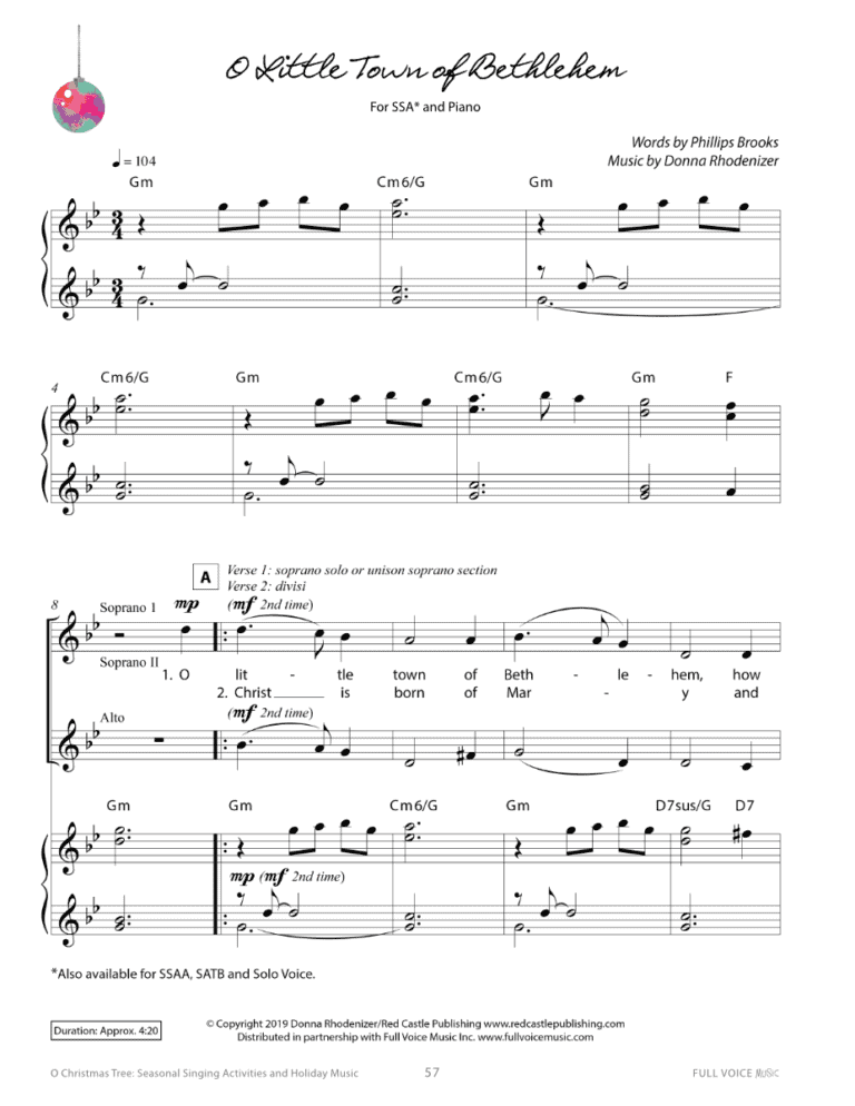 O Christmas Tree: Seasonal Activities and Songs (PDF)