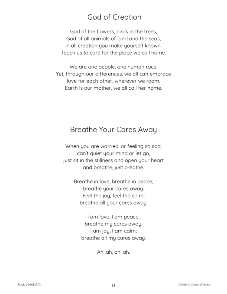 FVM | Children’s Songs of Praise (Book)