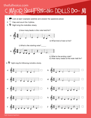 FVM | Sight Singing Superhero (PDF)