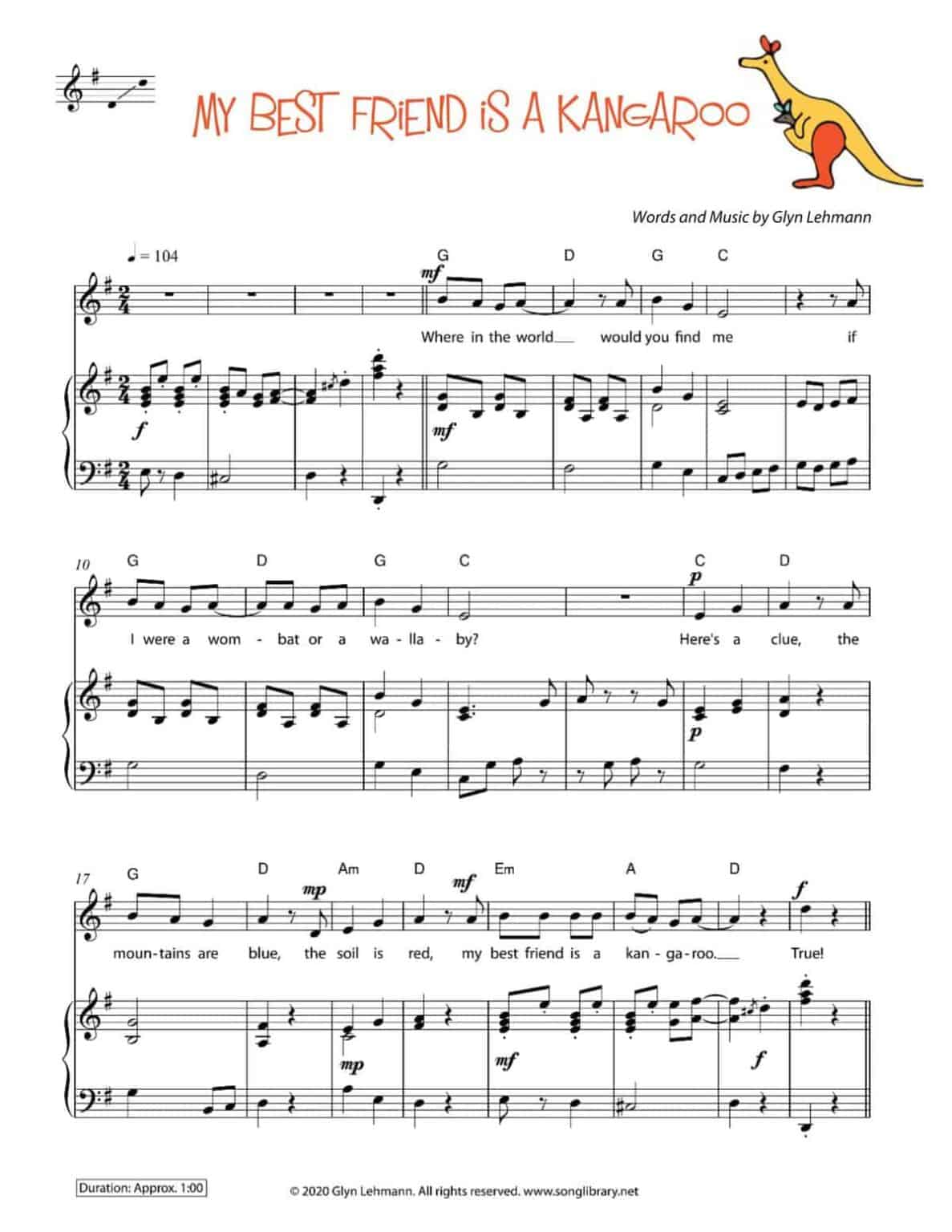 FVM | My Best Friend is a Kangaroo by Glyn Lehmann