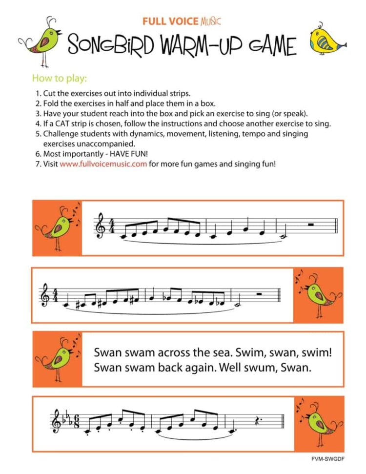FVM | Songbird Warm-Up Game