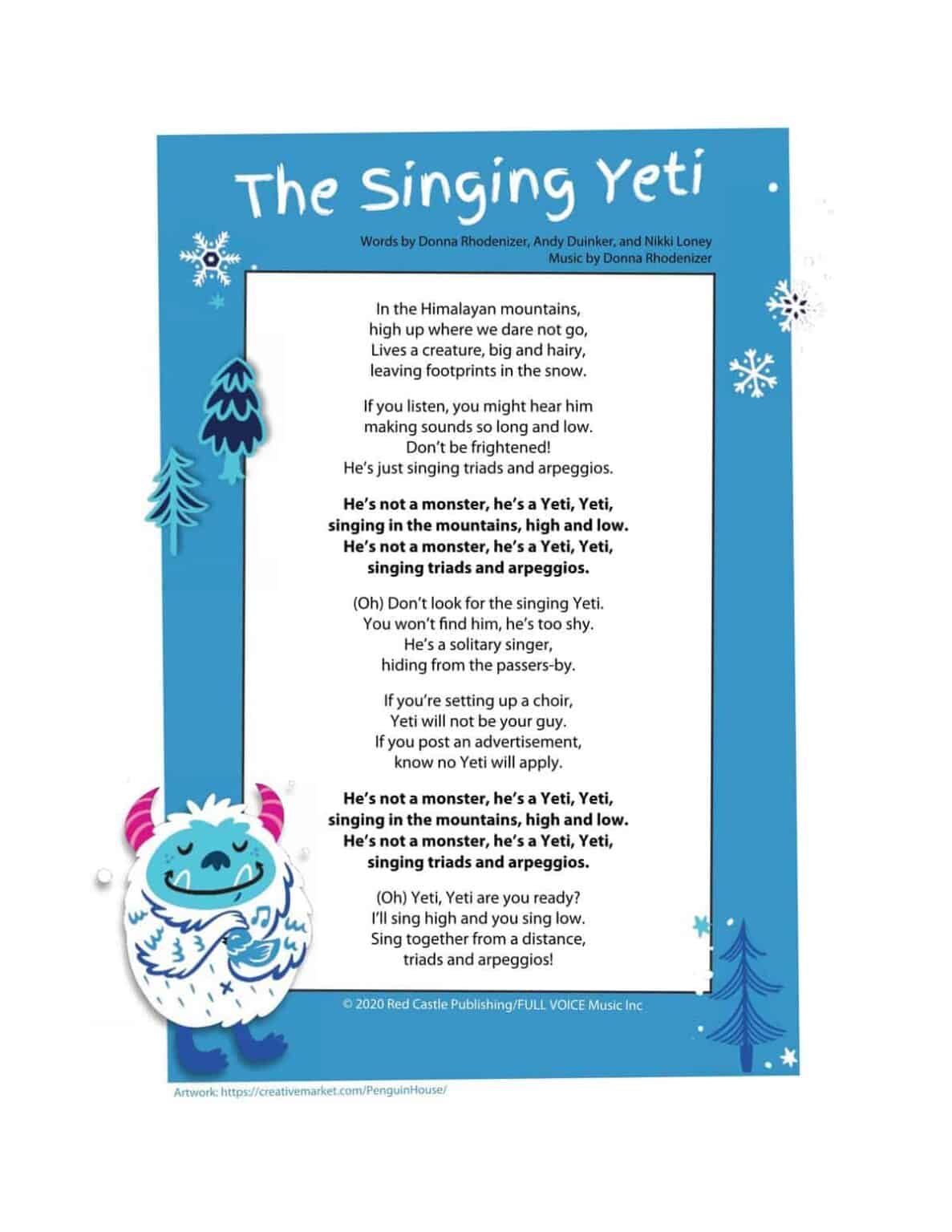 FVM | The Singing Yeti by Rhodenizer/Duinker/Loney