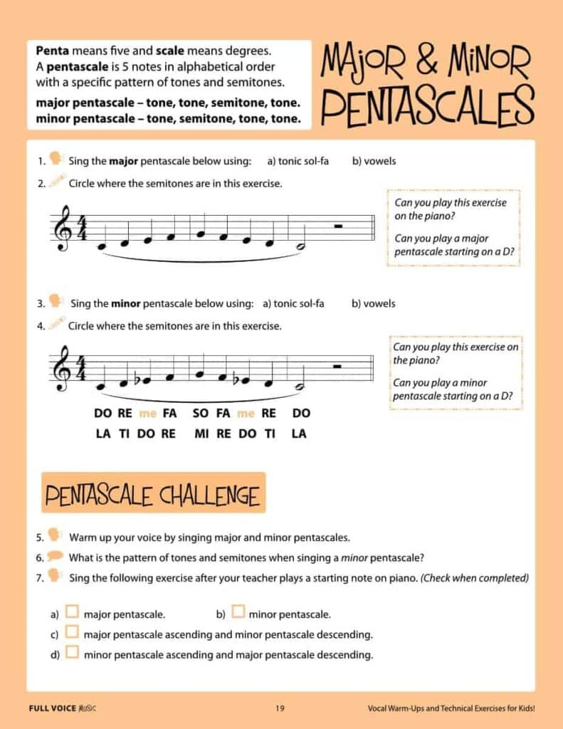 FVM | Vocal Warm-Ups and Technical Exercises for Kids! (Book)