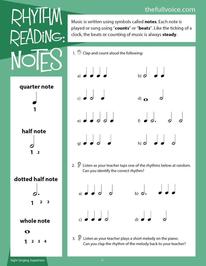 FVM | Sight Singing Superhero (PDF)
