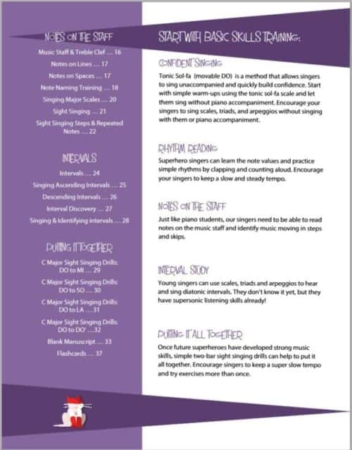 FVM | Sight Singing Superhero (Book)