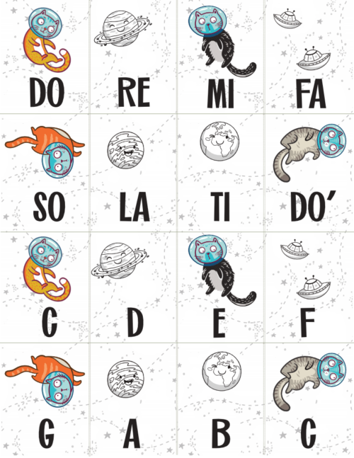 FVM | Space Cat Solfège Cards