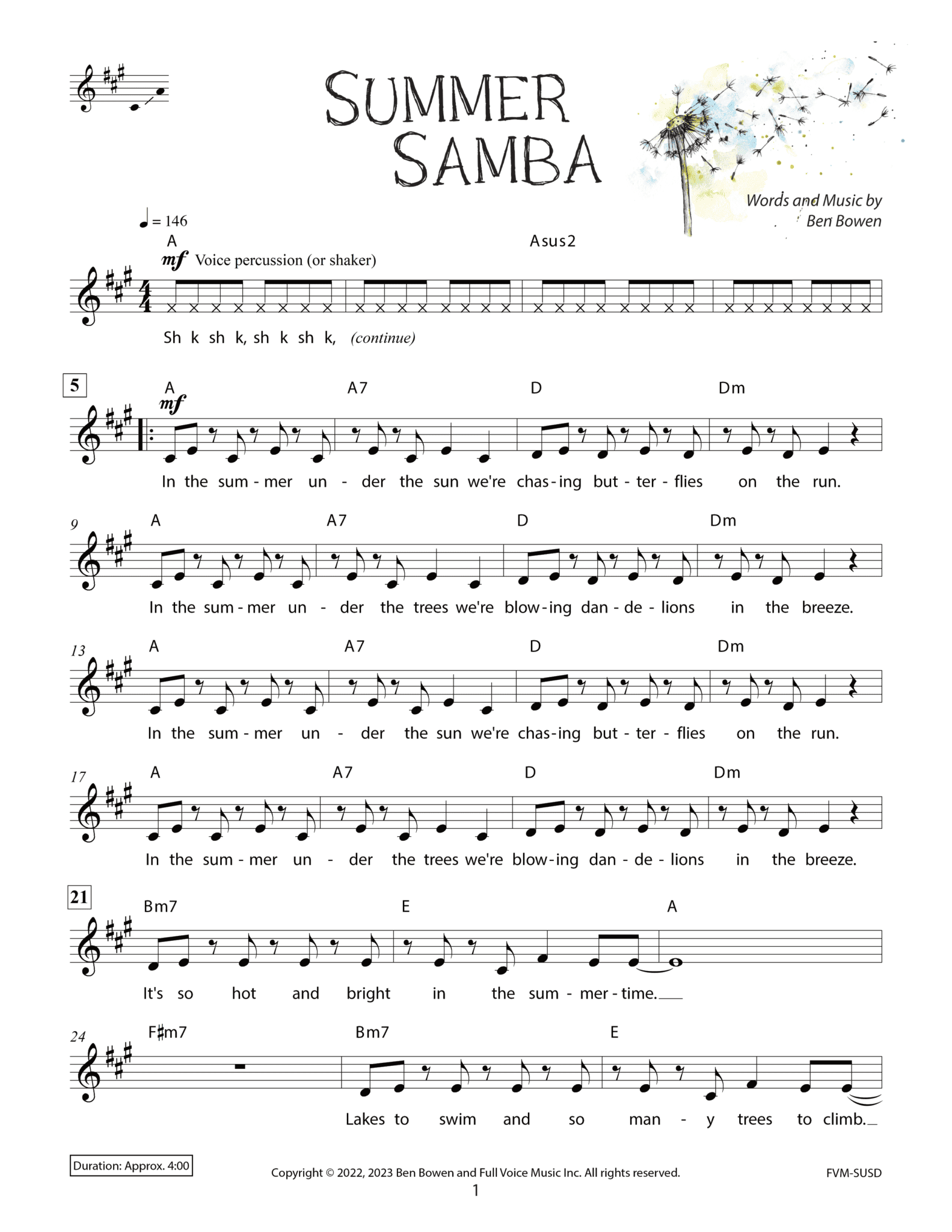 FVM | Summer Samba by Ben Bowen