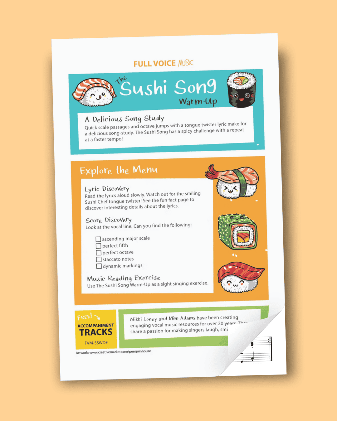 FVM | The Sushi Song Warm-Up (Print)