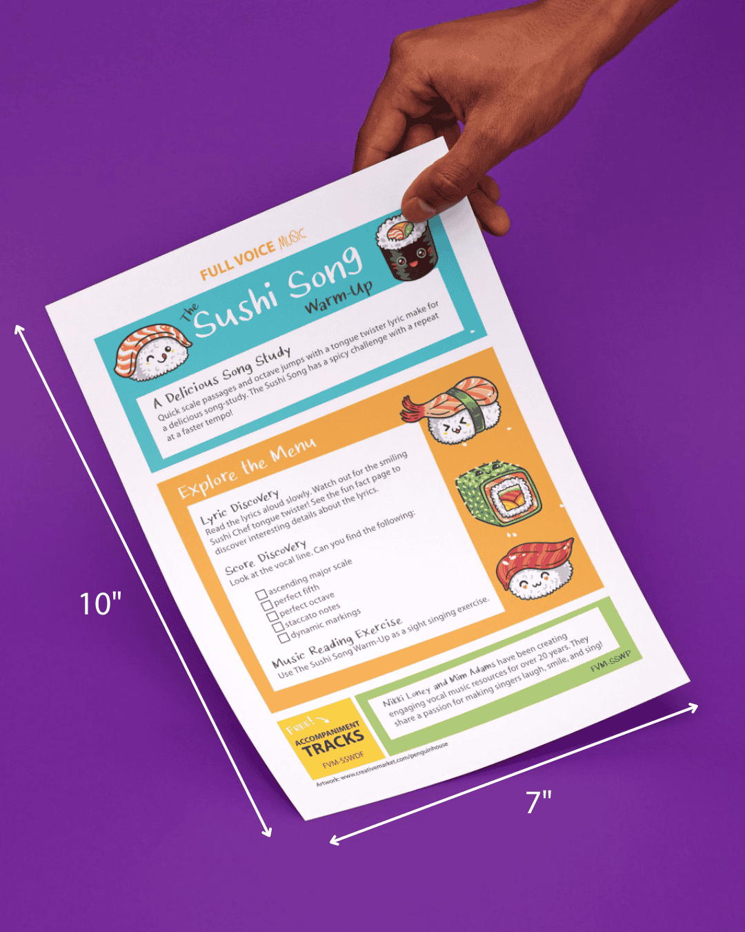 FVM | The Sushi Song Warm-Up (Print)