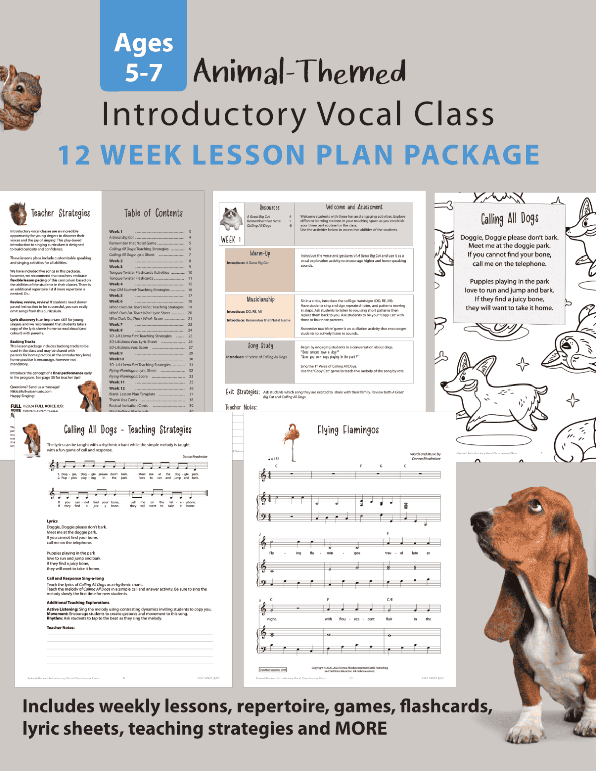 FVM | Animal-Themed Introductory Singing Class Lesson Plans